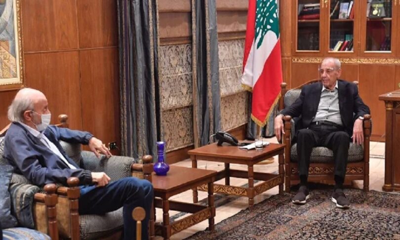 بِ الاسرار مصادر لـlebtalks هذا ما جرى بين بري وجنبلاط