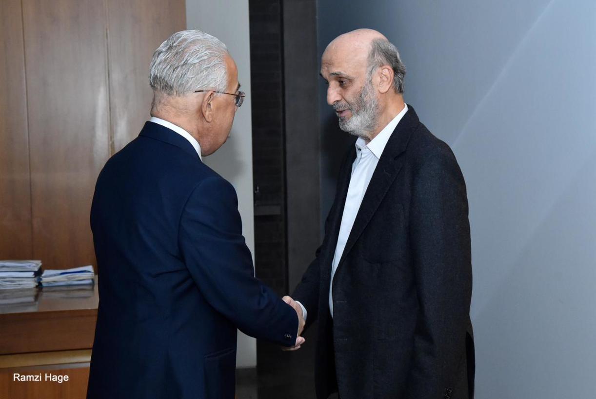 بِ المحليات - بالصور: التطورات السياسية اللبنانية بين جعجع وسكاف