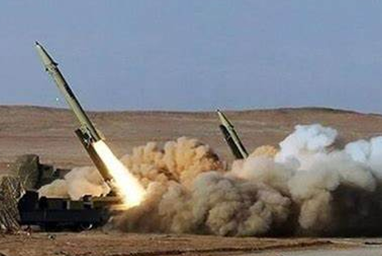 بِ المحليات - بالفيديو: سقوط صواريخ في حيفا